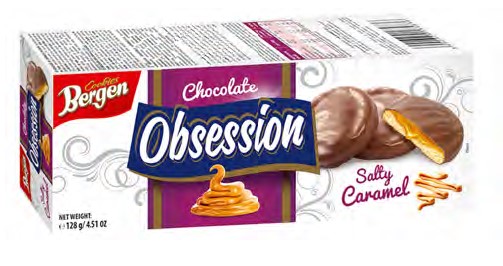 Печенье Bergen Obsession Salty Caramel 128g 5902379185737