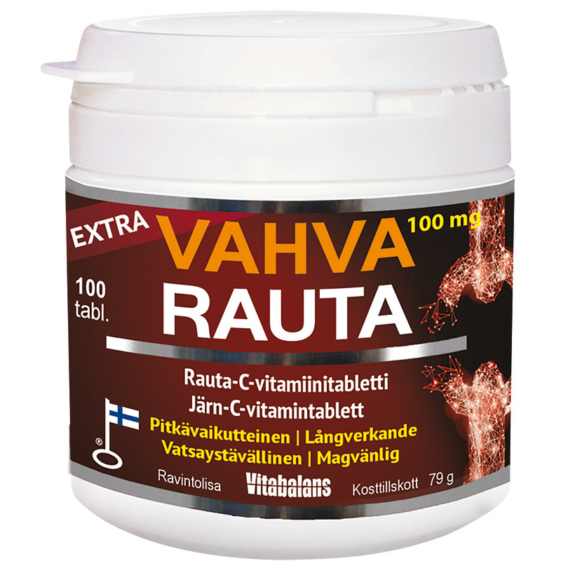 Минералы для тела VB Extra Vahva Rauta 100 mg 6410530035290